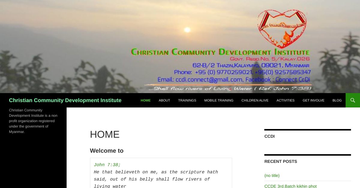Christian Community Development Institute | Christian Community ...
